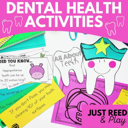 Dental Health Tooth Activities for Kindergarten and First Grade February