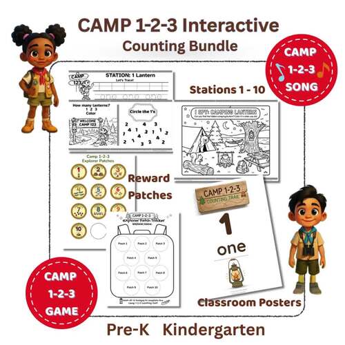 Counting Activities 1-10 | Preschool Math Centers | Number Recognition ...