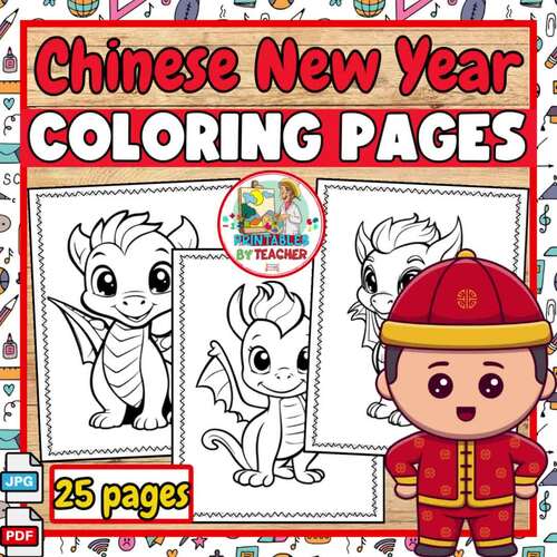Chinese Lunar New Year coloring pages | Chinese New Year activities ...