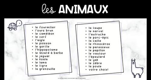 French Animal Research Project | Printable & Digital | Distance Learning