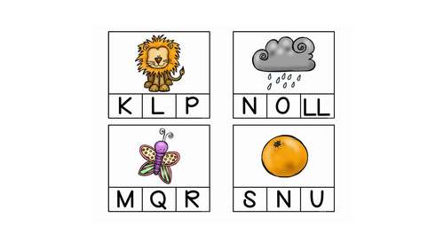 SPANISH ALPHABET CLIP CARDS | EL ABECEDARIO by Erica Fraire | TPT