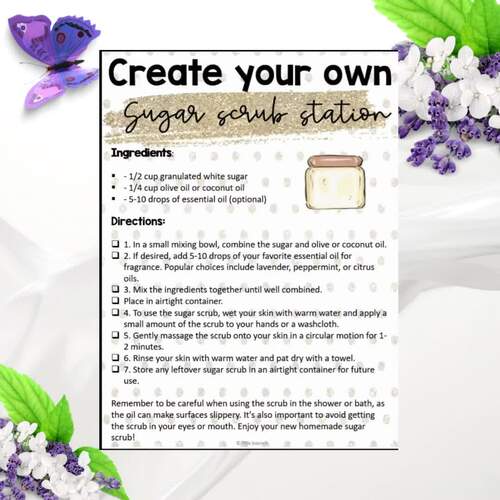 Mothers Day DIY Spa Day Activities Kit by Valeria craig little learners