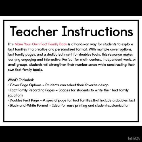 Build-A-Book Fact Families | Holiday Theme | Addition & Subtraction