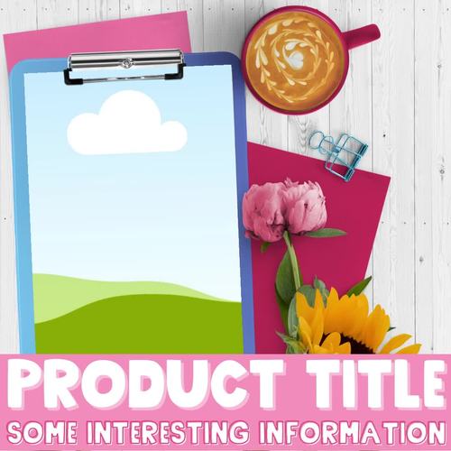 Product Preview Video | Canva Template | Pastel Spring | TPT