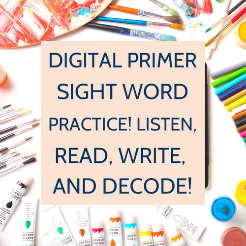 Digital Activities Primer Sight Word Bundle by Crafty Curriculum