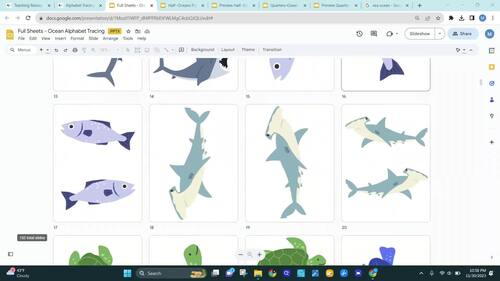 Alphabet Tracing for Pre-Writing Practice with Sea Ocean Creatures (Bundle)