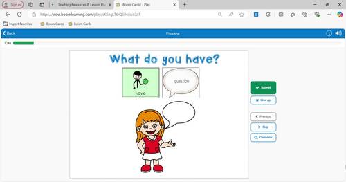 Core Word of The Week: HAVE Printable & Digital Activities | TPT
