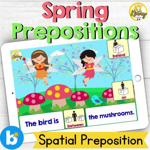 Spring Prepositions Boom Cards #almostthere23 by Teacher Kimmy | TPT
