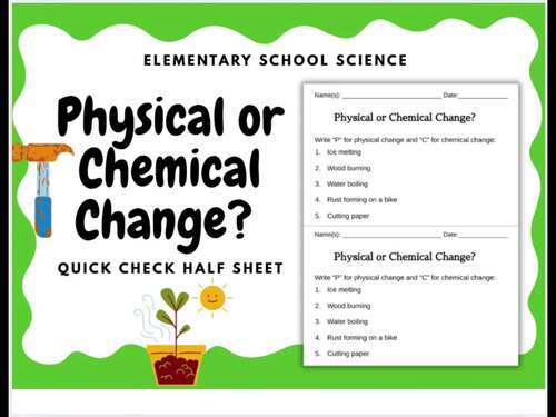 Properties/States of Matter Bundle | Worksheets, Quizes, & Hands-On ...