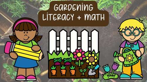 Gardening Worksheets Packet Plants Spring Activities PreK Kindergarten ...