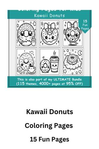 Donuts Coloring Pages | Engaging Art Activity for Classroom or Homeschool