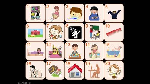 POWERPOINT GAME on DAILY ROUTINE - suitable for all languages | TPT