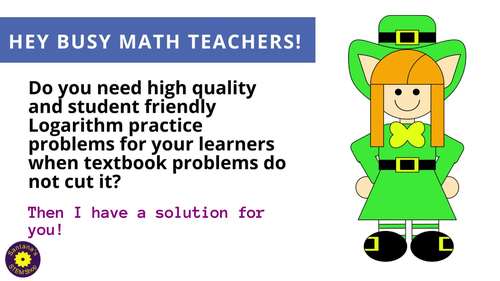 St. Patrick's Day Coloring Activity: Expanding and Condensing Logarithms