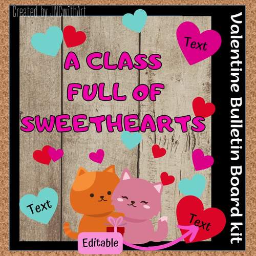 Valentine's Day Bulletin Board Classroom Door Decor Poster Printable ...
