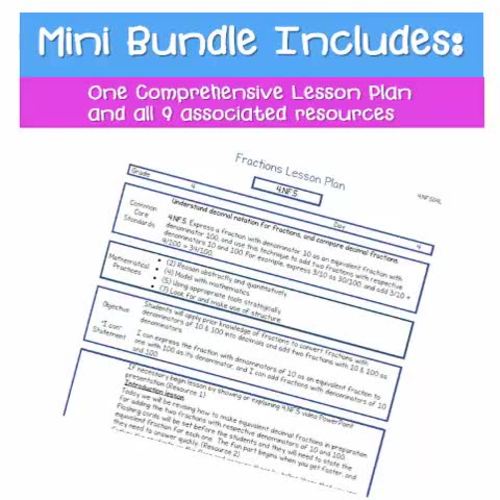 Adding Decimal Fractions - Mini Bundle (4.NF.5) by Elementary All In ...