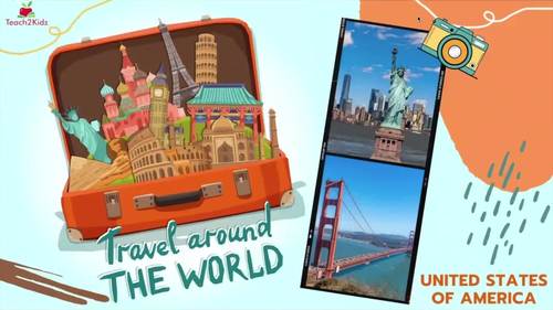 Travel Around the World Series: USA- Online Lesson on Google Slides™