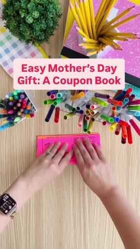 Mother's Day Father's Day Activity Coupon Book Parent Presents Gift Booklet
