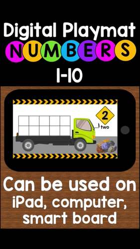 Digital Number Game Kindergarte Drag and Drop Math Number Sense 1-10 ...