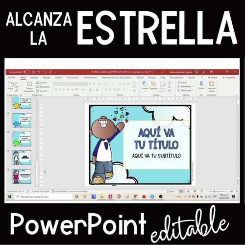 ALCANZA LA ESTRELLA. Juego editable interactivo PowerPoint. | TpT