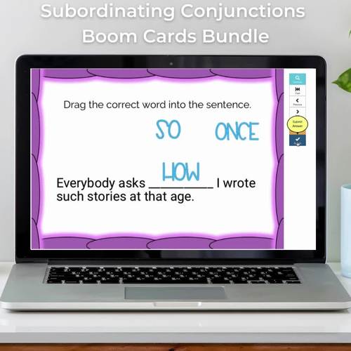 Exercises on Subordinating Conjunctions by The ESL Educator | TPT