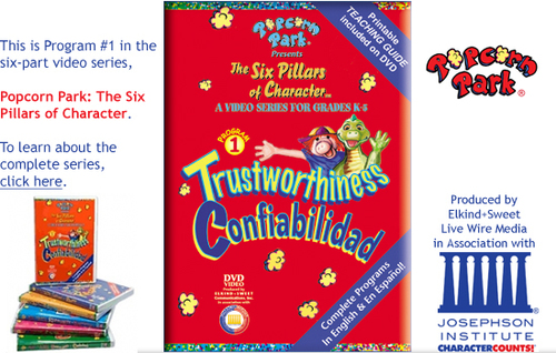 The Six Pillars of Character - Trustworthiness (video + teacher's guide)