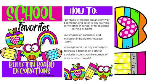 Bulletin Board Elements and High Quality Clipart (Quick Learning Method)