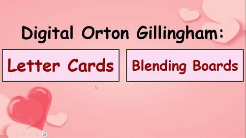 Orton Gillingham: Valentine's Day Themed Digital Letter Cards ...