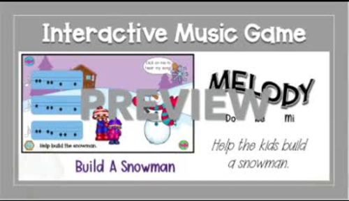 Build a Snowman - Do-Re-Mi Melodies - Interactive Listening Activity