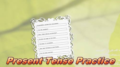 Present Tense Worksheets for Present Progressive and Simple 2nd and 3rd ...