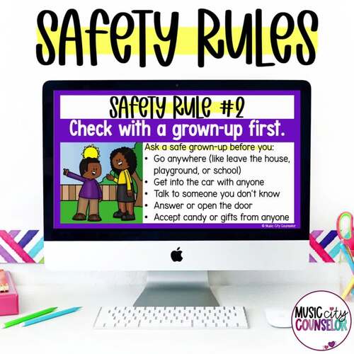 Personal Safety Lesson, Following the Safety Rules SEL & Counseling Lesson
