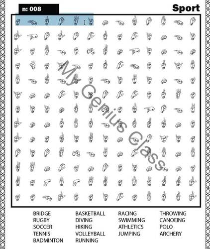 ASL American Sign Language Word Search Vol. 2, Fun ASL fingerspelling ...