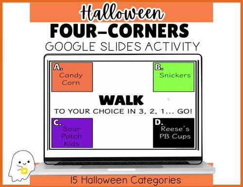 Halloween Activity! Digital Four-Corners Fall Class Party Game- Google ...