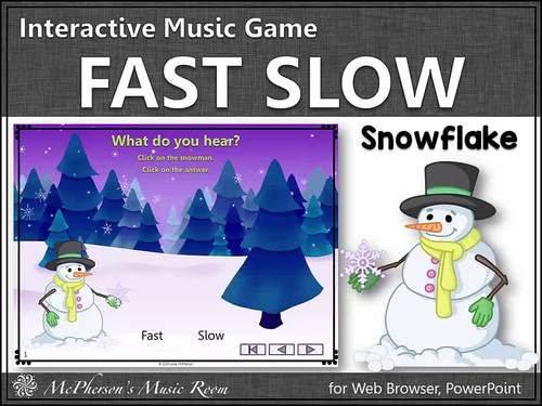 Winter Music | Tempo Fast and Slow Interactive Music Game {Snowflake}