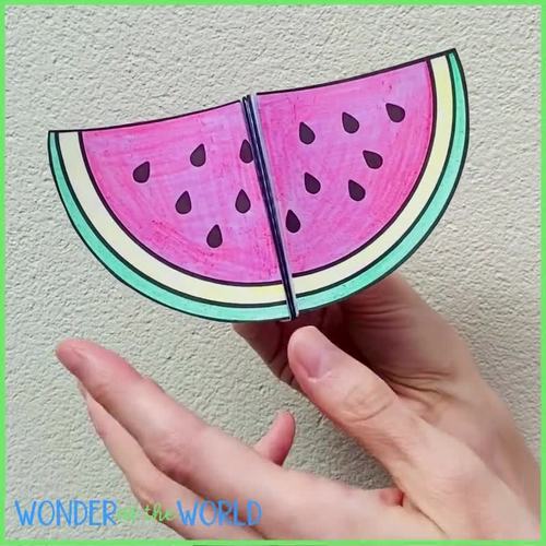 Summer life cycles foldable activities | watermelon, butterfly ...