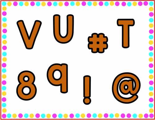 Printable Boho Bulletin Board Letters, Editable Bright Alphabet Letters