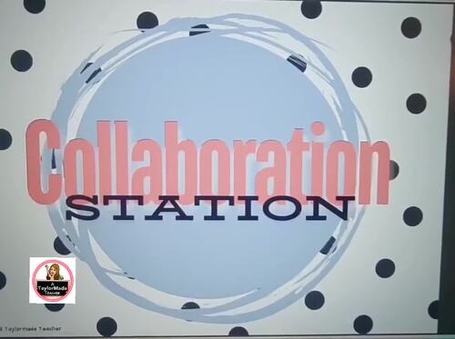 Collaboration Stations Posters | Pastels | Decor by A Taylor-Made Teacher