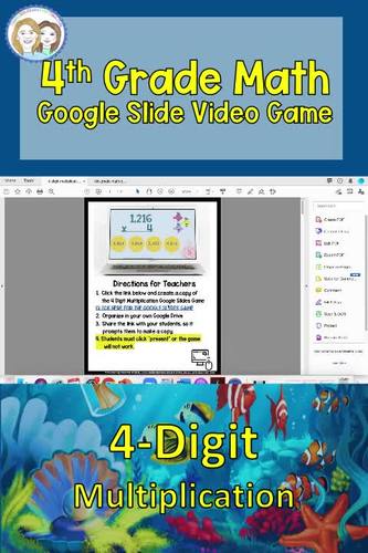 Google Classroom Math Assignments 4 Digit Multiplication Video Game