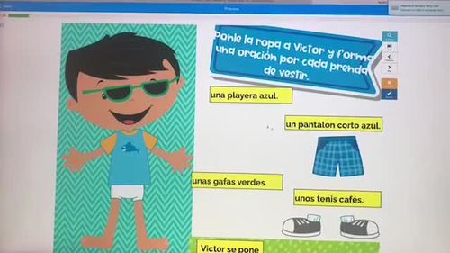 Spanish La Ropa /Distance Learning * BoomCards by La Maestra Feliz