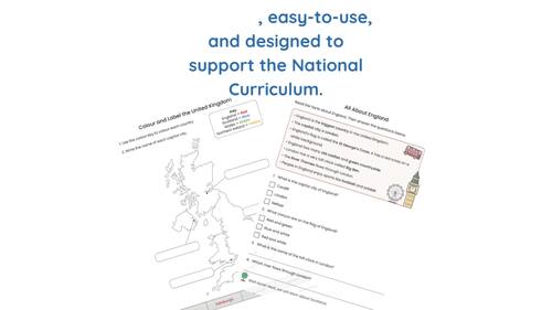 UK Countries & Capital Cities | Geography Worksheets and Activities