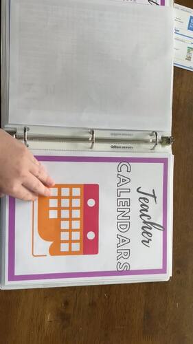 Teacher Calendar (weekly, monthly, yearly), Contact Log and Editable ...