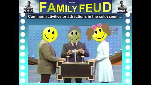 Family Feud! fun 6th Grade Ancient History review game: ROME (8/8)