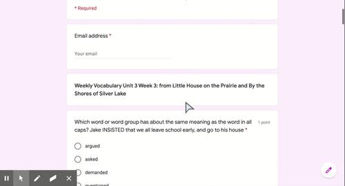 3rd Grade MyView Literacy Unit 3 Week 3 Google Forms Quiz Assessment ...
