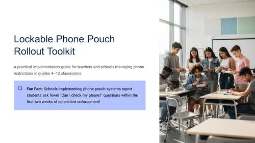 Lockable Phone Pouch Rollout T | Career Readiness PowerPoint Lesson