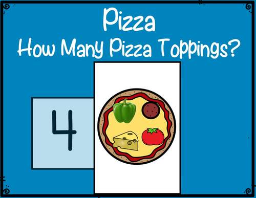 Pizza Counting Games: How Many Pizza Toppings? Numerals & Number Words