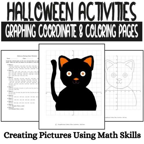 Creating Halloween Hidden Pictures Using Math Geometry Coordinate Graphing