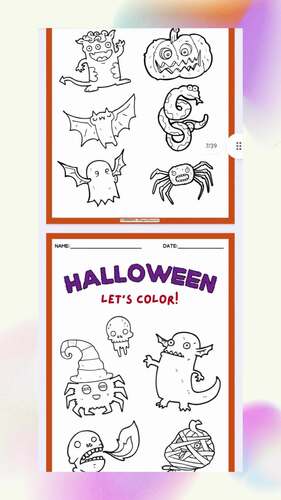 Halloween Printable Activities ESL | Halloween Vocabulary Worksheets ...