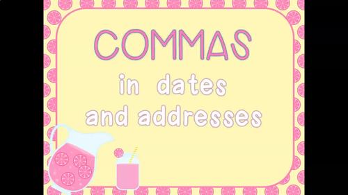 Distance Learning Commas Lessons by Library Lessons With Ashley