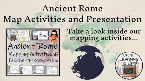 Ancient Rome Map Activity & Teaching Presentation by Creative Primary ...