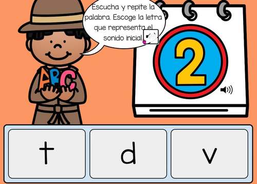 Sonidos iniciales | BOOM Cards in Spanish | Conciencia fonológica