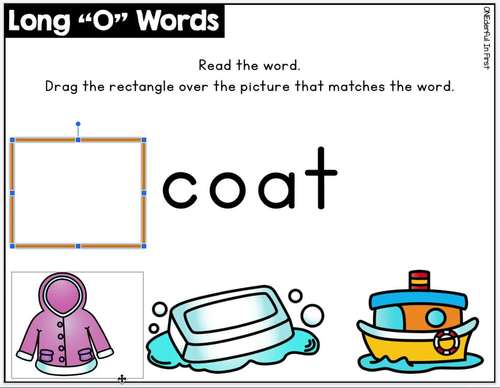 Long O Words for Google Slides (o_e, oa, & oe) by ONEderful In First